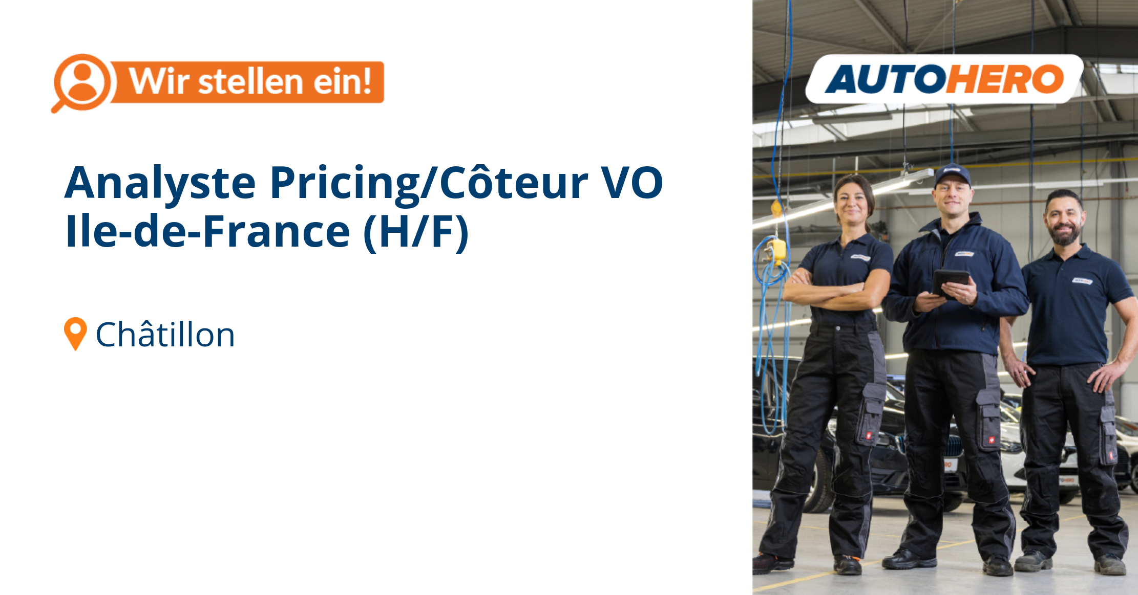 Analyste Pricing/Côteur VO Ile-de-France (H/F) | Autohero Careers