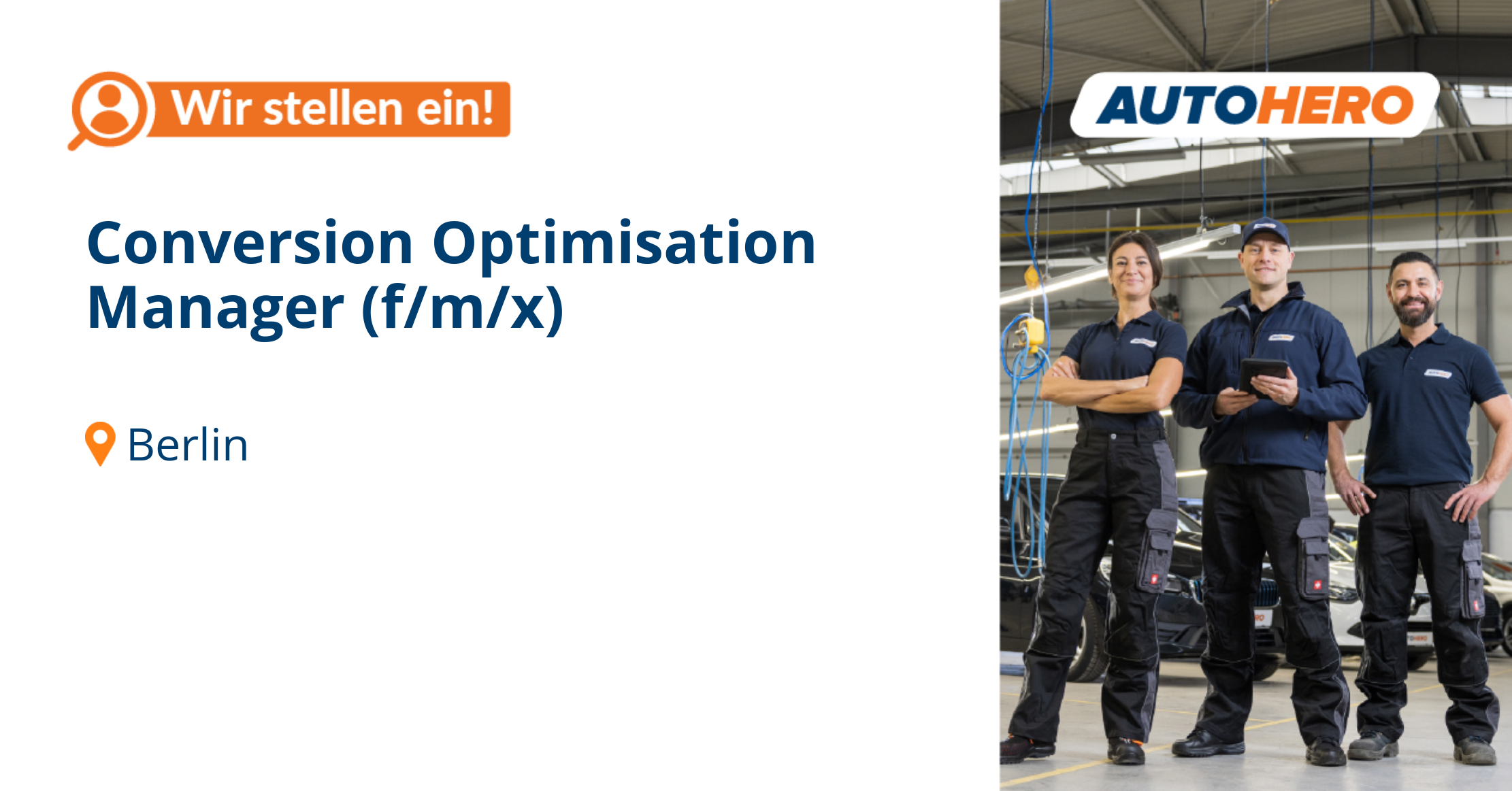 Conversion Optimisation Manager (f/m/x) | Autohero