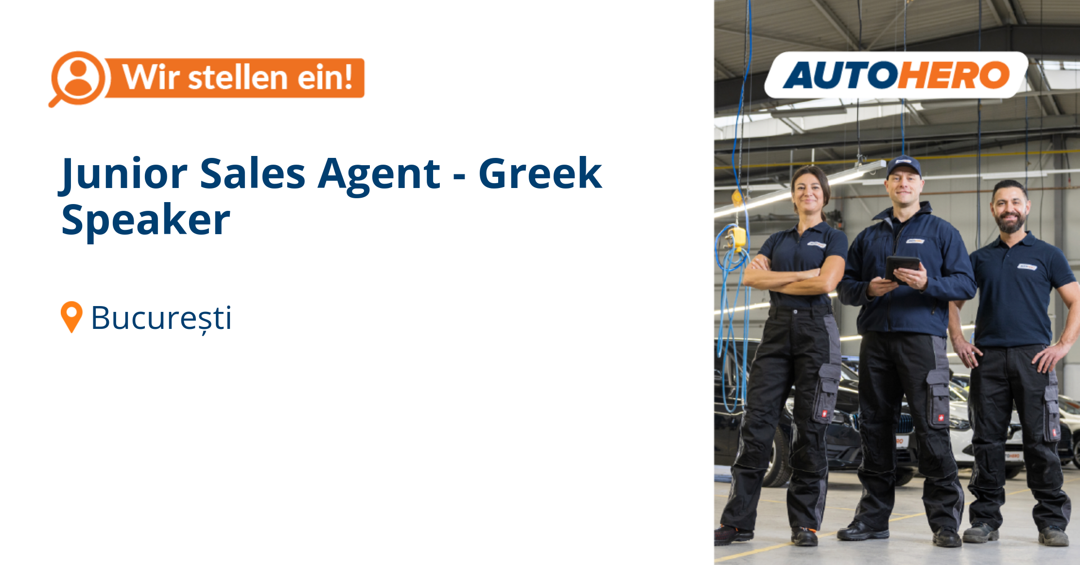 Junior Sales Agent - Greek Speaker | Autohero Careers